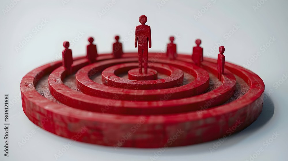 Cartoon 3D Icon Illustrating Leadership Vision and Strategic Direction ...