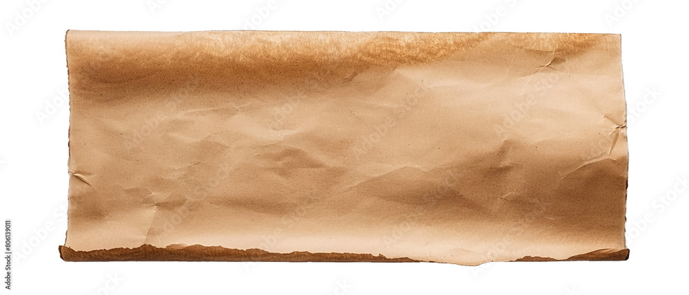 old scroll paper, vintage paper, old paper isolated on white, paper ...