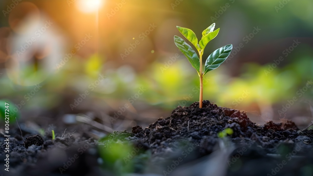 Image shows human commitment to sustainability reducing carbon ...
