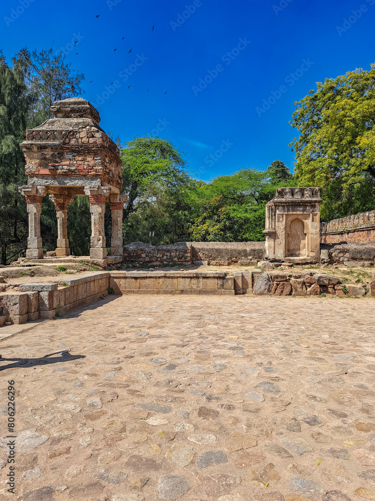 The Sikandar Lodi Tomb, ruler of Delhi Sultanate, an ancient stone ...