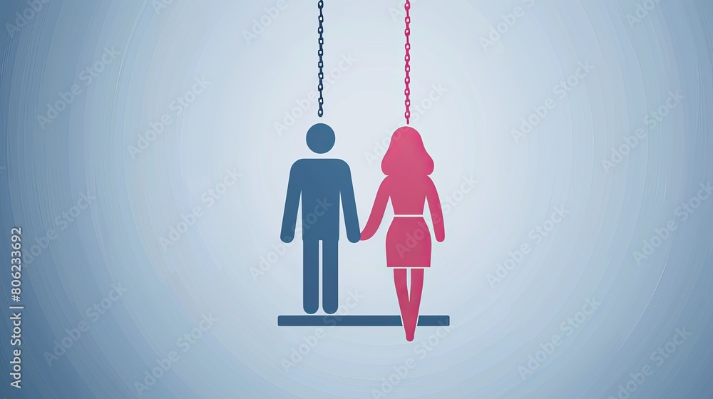 Gender equality, equal treatment male and female in society and ...