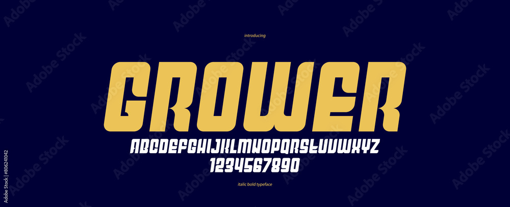 Bold simple sans serif display font for logos headers or slogans ...