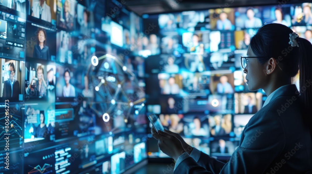 Dynamic visuals of virtual meetings: diverse teams brainstorming ...