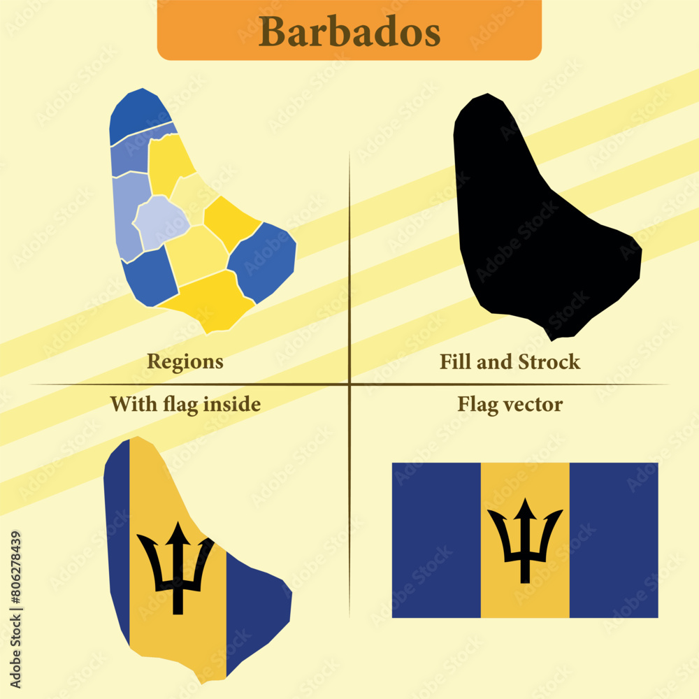 political map vector states and lines and full with vector flag and ...