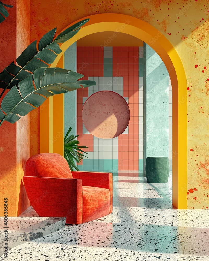Embrace the playful spirit of postmodernism with a color theory ...