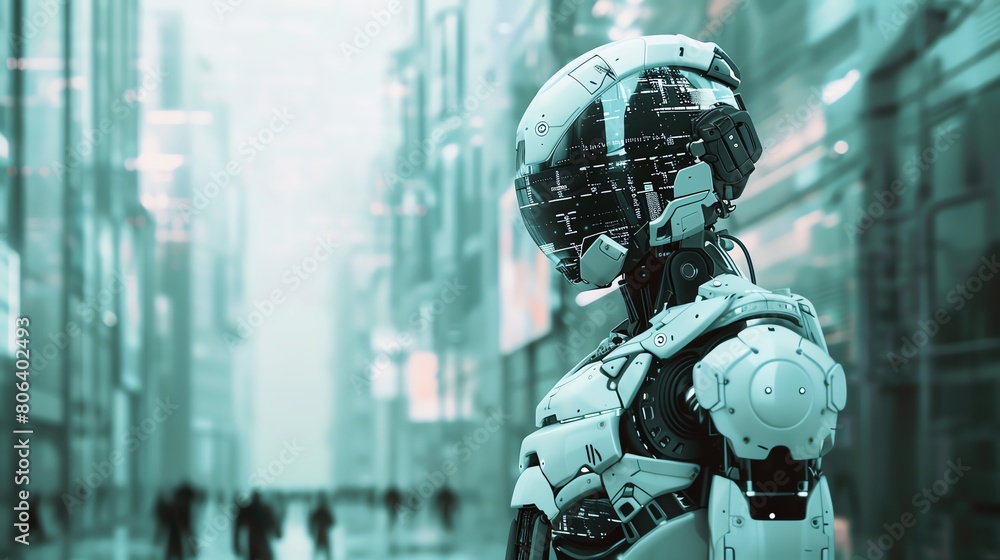 Futurist Dystopia Paint a scene where technology has reached its peak ...