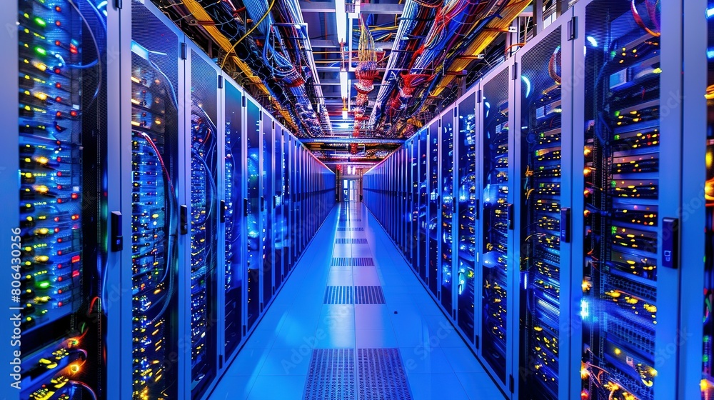 Data Center Server Room, fiber optic, data center server, data center ...