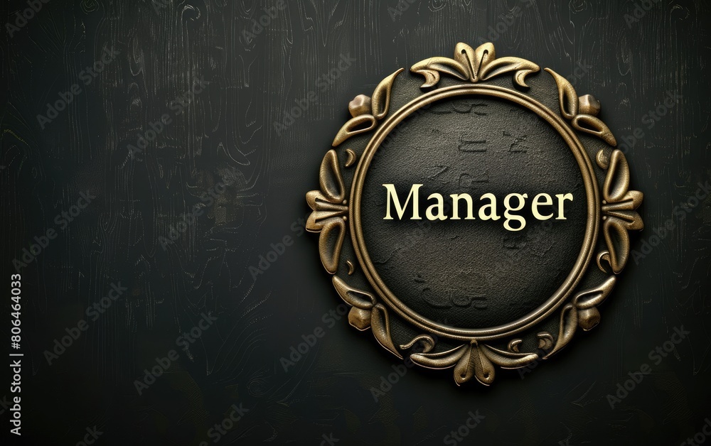 Dynamic banner: creative business card with the text manager on the ...