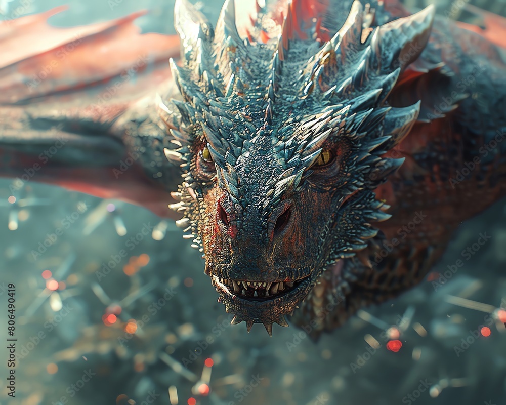 Bring the mythical dragon to life amidst a sea of buzzing drones in a ...