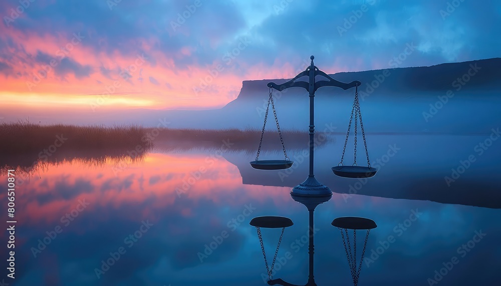 The scales of justice are a symbol of the impartiality and fairness of ...