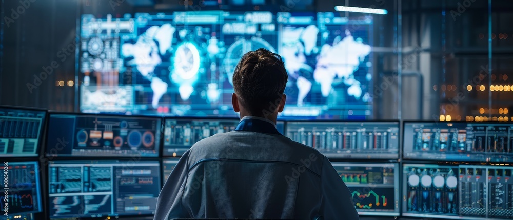 Control room operators in a stateoftheart gas turbine plant focusing on ...