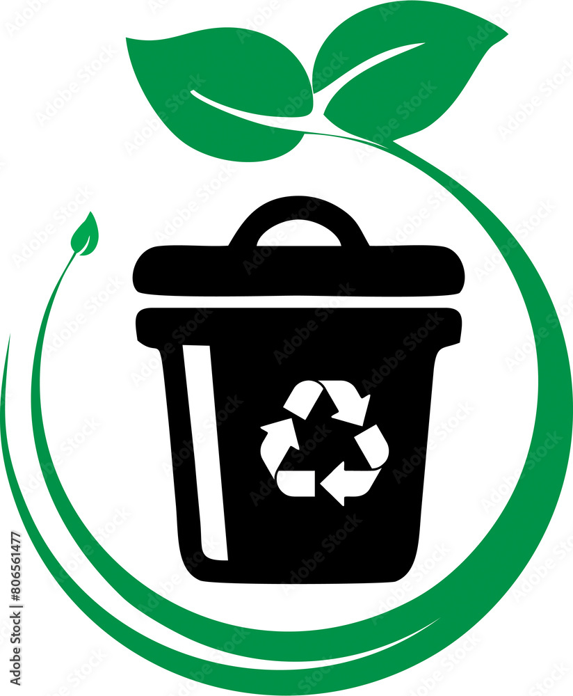 ECO recycling symbol. ECO friendly and environmental management symbol ...