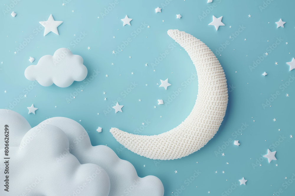 Explore the intricacies of the lunar phase with this knitted-style ...