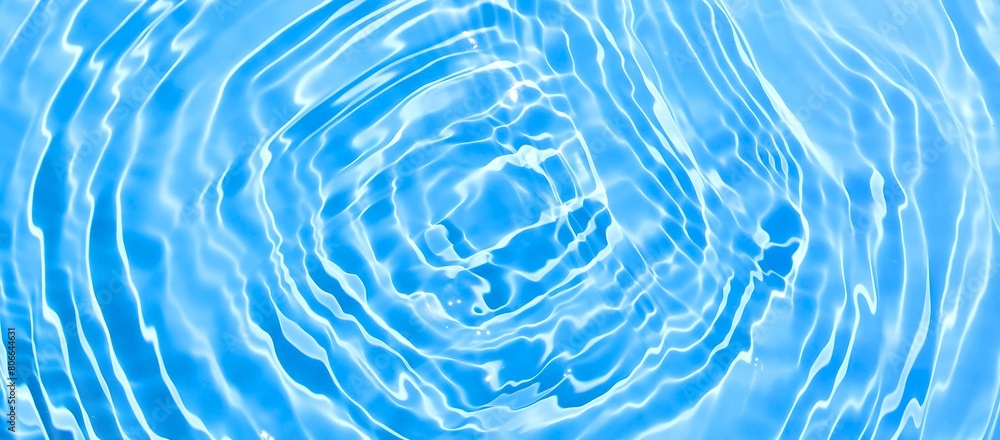 Abstract blue water ripple surface. Transparent clear water texture on ...