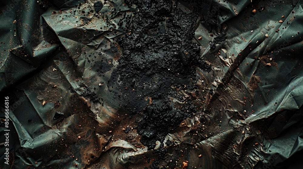 dirty food mark on clothes, Close-up food stain dirt on the shirt ...