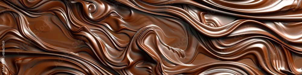 A seamless pattern of chocolate liquid texture, showcasing the ...