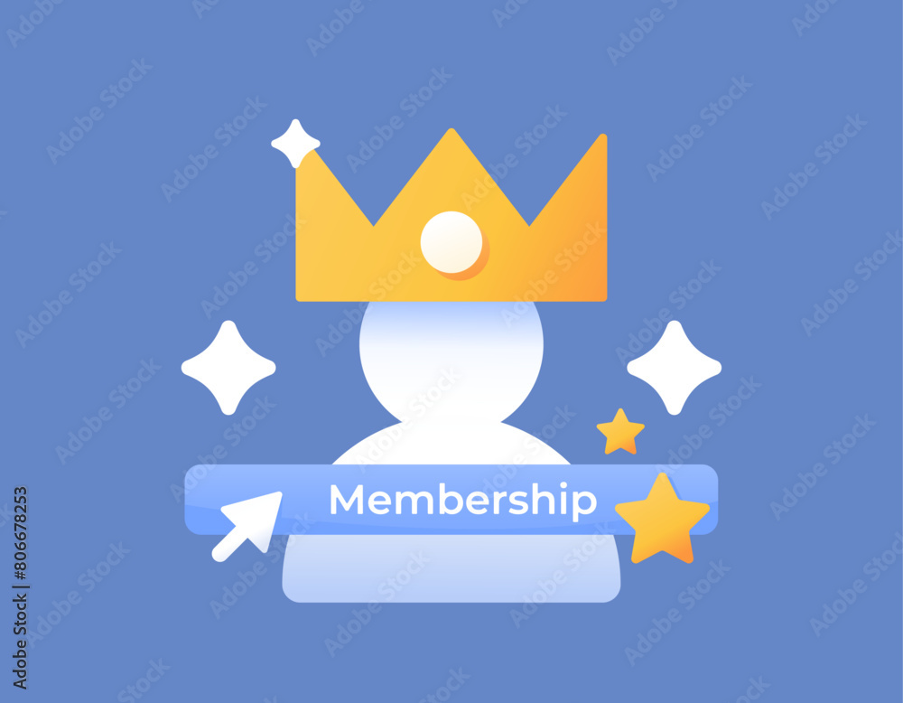 membership concept. join to become a VIP member. priority, premium, or ...