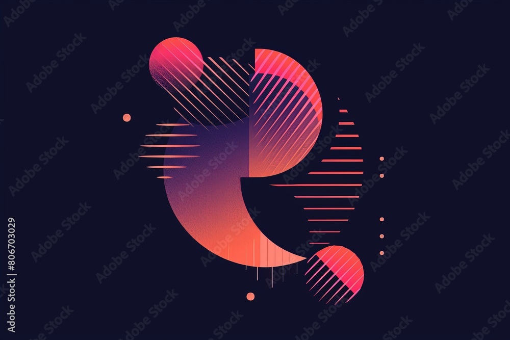 Logo that morphs seamlessly between different shapes and patterns Stock ...