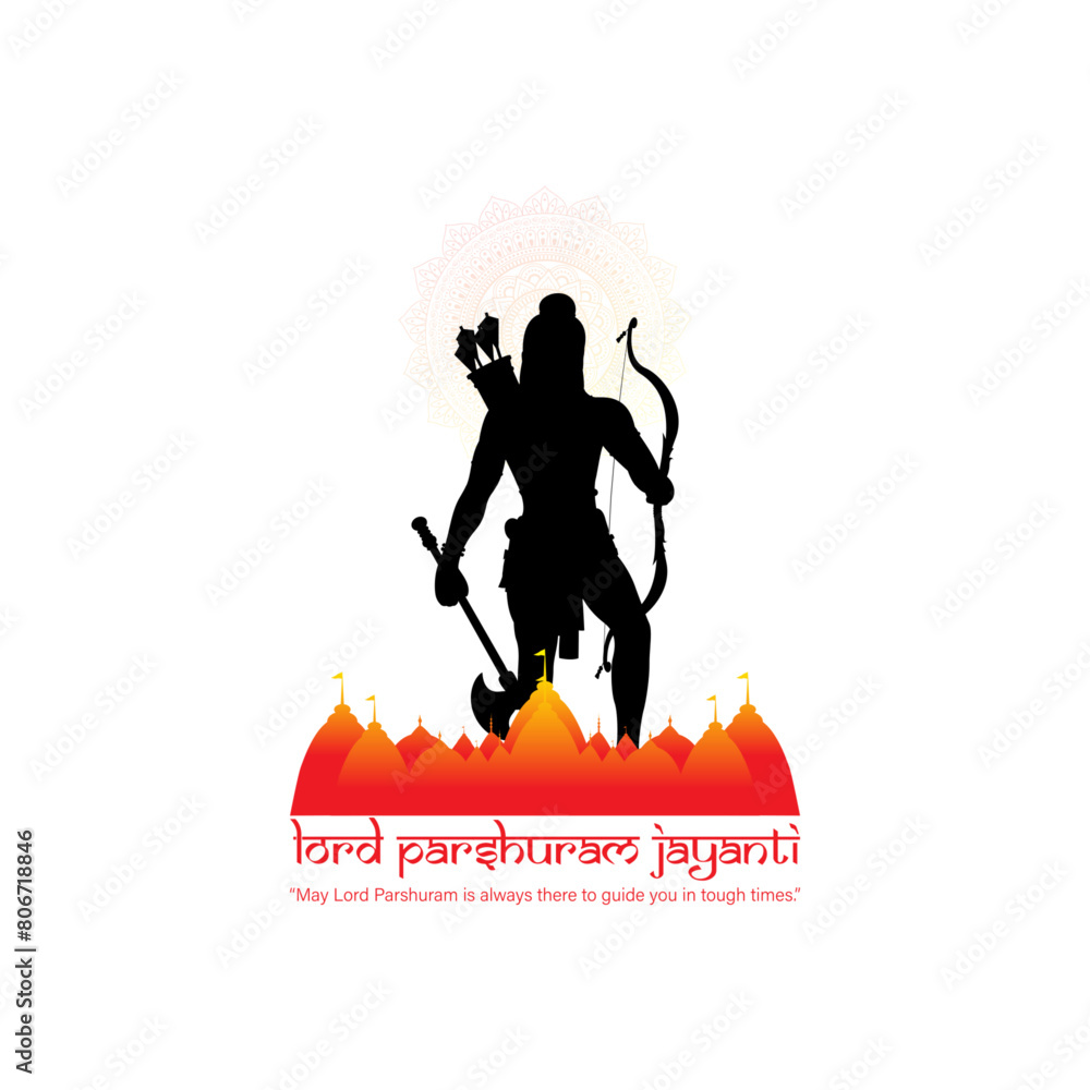 Vector illustration of Lord Parshuram Jayanti social media feed ...