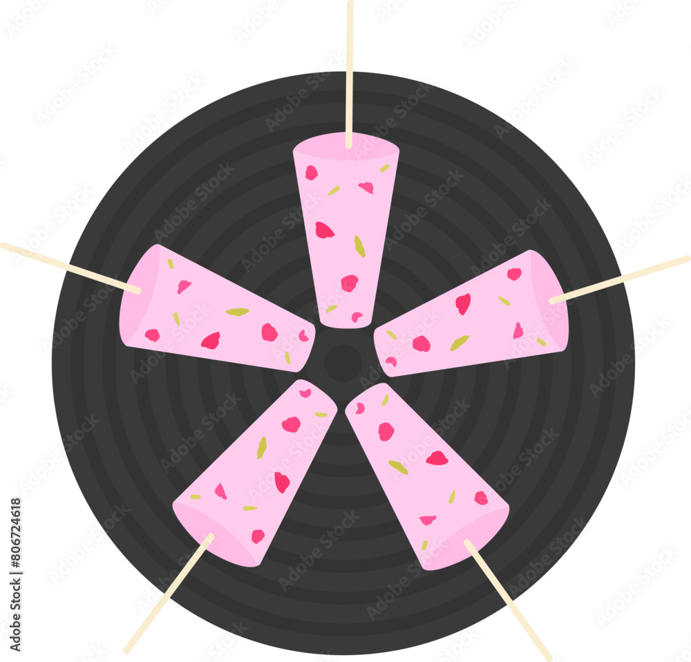 Indian Dessert Rose Kulfi with pistachio | bombay Kulfi for cool summer ...