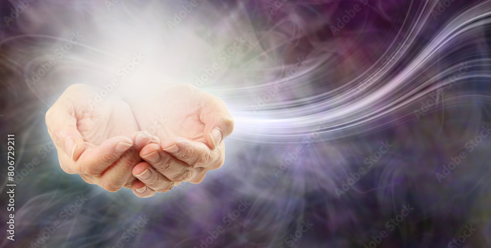 Connecting to All That Is and Sending out healing energy message banner ...