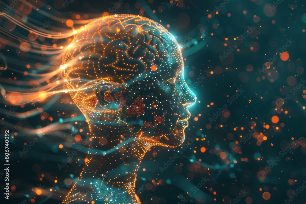 Neon Synapses: A Vision of Futuristic Intelligence and Digital ...