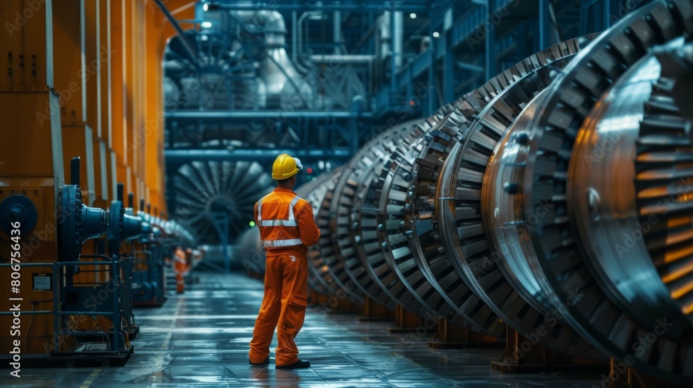 Engineer conducting root cause analysis on equipment failures ...