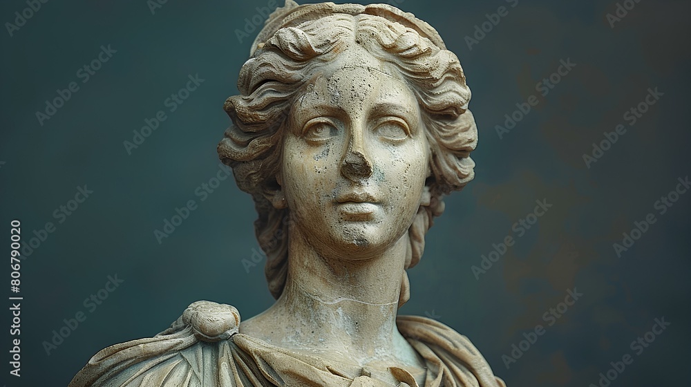 Ancient Greek statue of a woman. Roman statue of a noblewoman or an ...