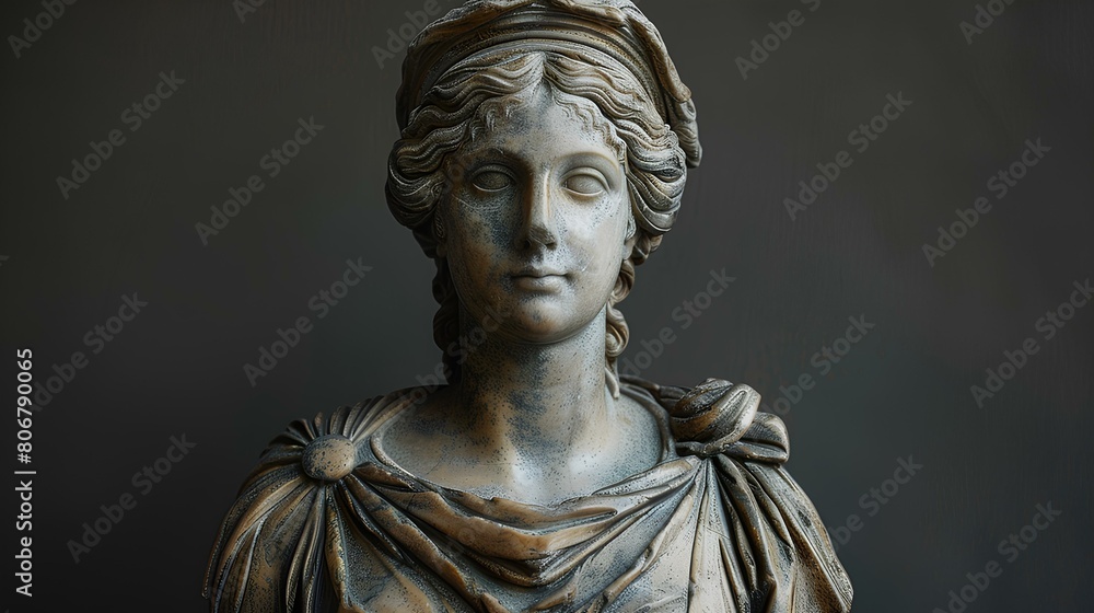 Ancient Greek statue of a woman. Roman statue of a noblewoman or an ...