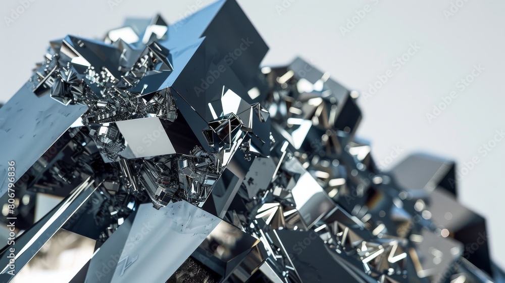 Explore the intricate structure of neodymium atoms under a microscope ...