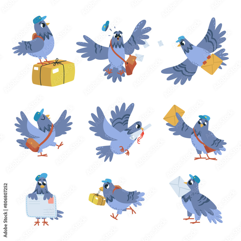 Poster Pigeon post characters – Wall Art | UkPosters