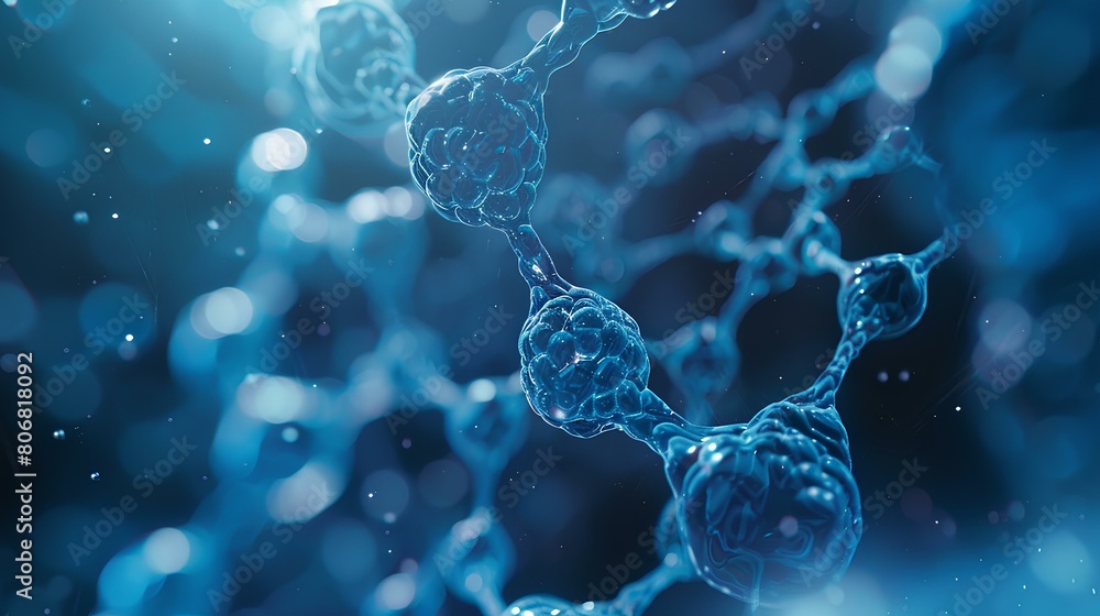 Intricate Molecular Structure In Scientific Visualization Stunning 3d