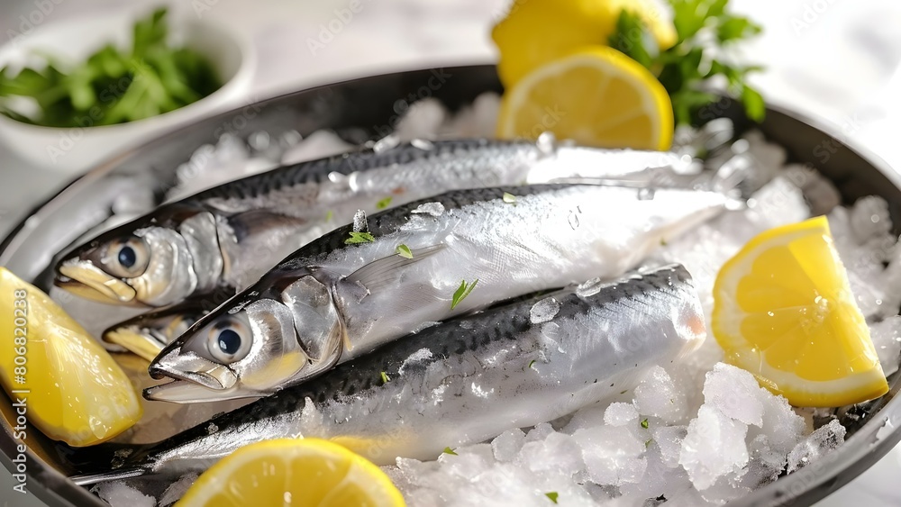 Anchovies on ice: A rich source of omega- fatty acids on a white ...