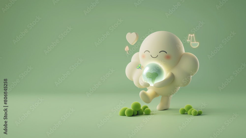 ESG (environmental social governance) Technology. Cloud cartoon ...