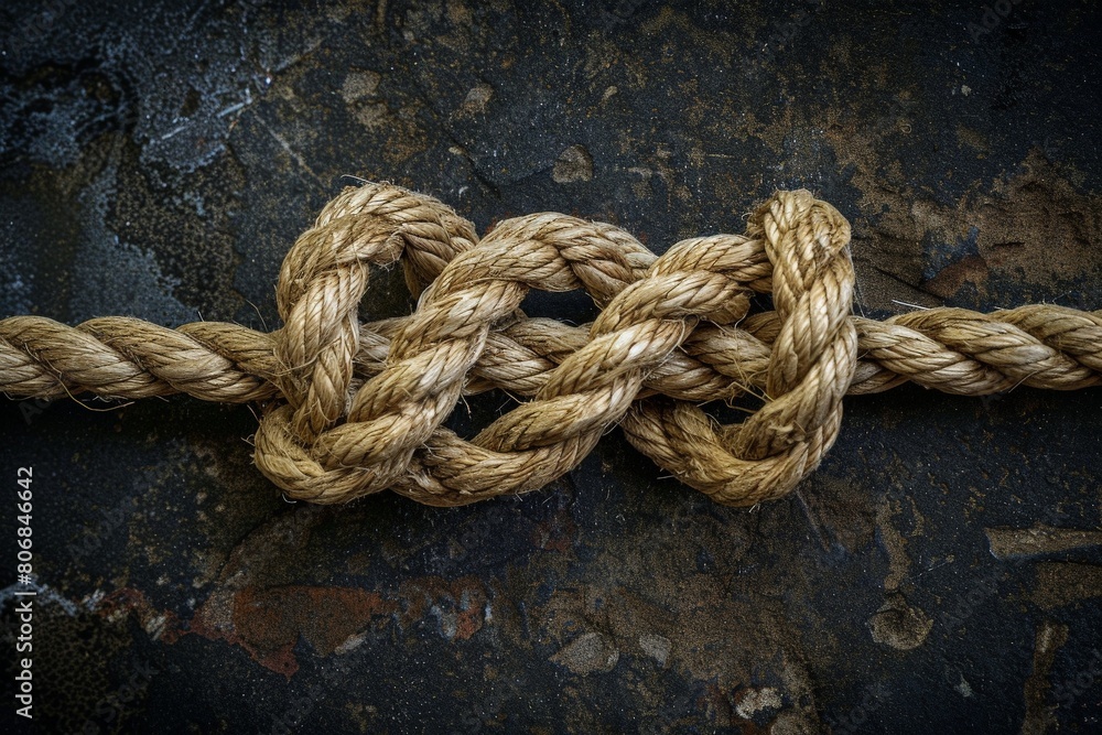 Seamless Tile of Thick Rope Strands - Generative AI. Seamlessly ...