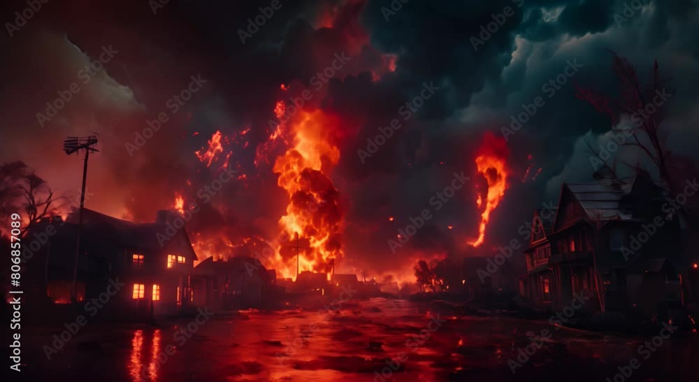 natural disasters, with photorealistic imagery of lightning storms ...