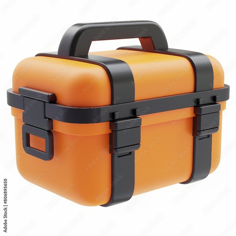 cute toolbox icon, 3D render, white background, generative AI Stock ...