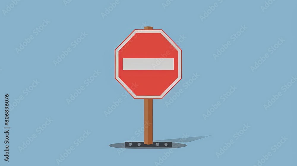 Vector illustration of a warning stop sign attention symbol Stock Photo ...