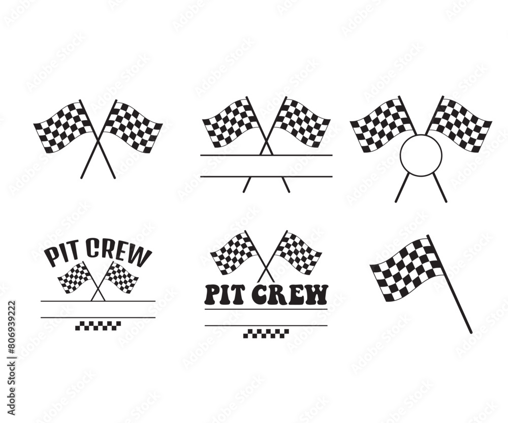 Pit Crew svg, Pit Crew Custome Design, checkered flag svg, Race car PNG, pit crew monogram, Pit ...