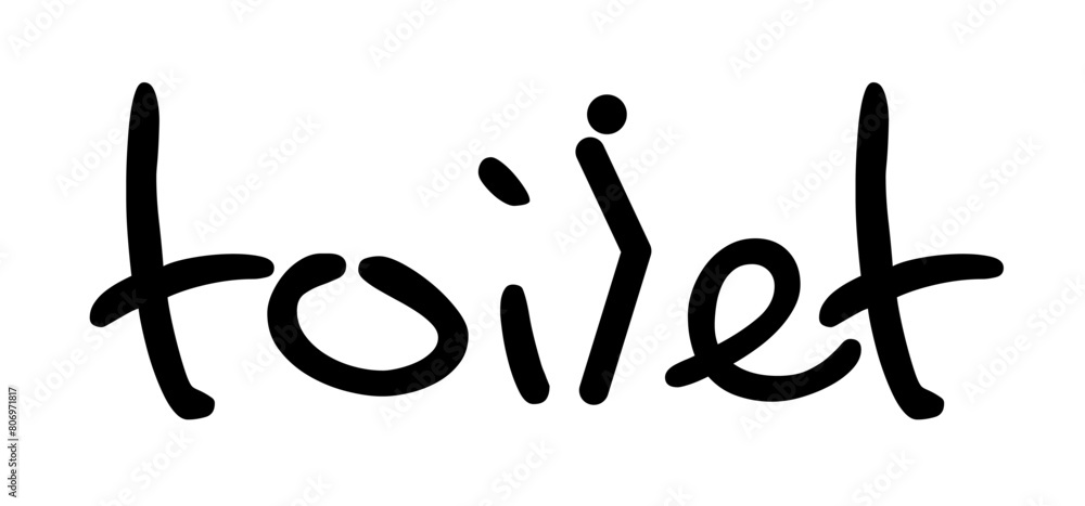 Slogan toilet. Restroom or bathroom for man and woman to peeing. Funny ...