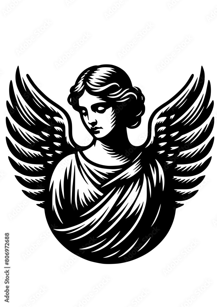 Angel SVG, Saint SVG, Angel Silhouette, Angel Clipart, Angel Cut file ...