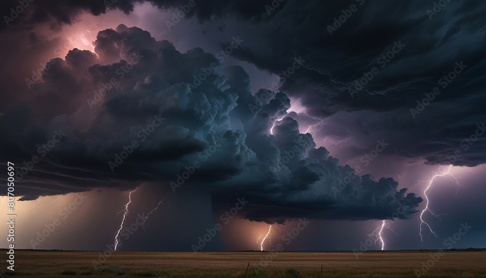 Pastel painting: A dramatic, storm-chasing landscape, featuring dark ... Pastel painting: A dramatic, storm-chasing landscape, featuring dark ...