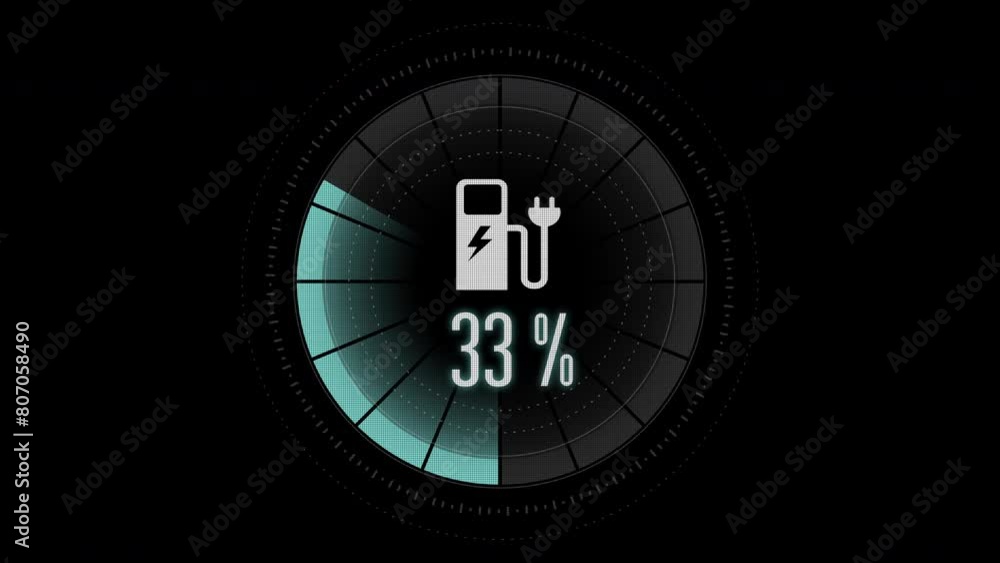 Animated icon charge battery, Electric vehicle battery indicator ...