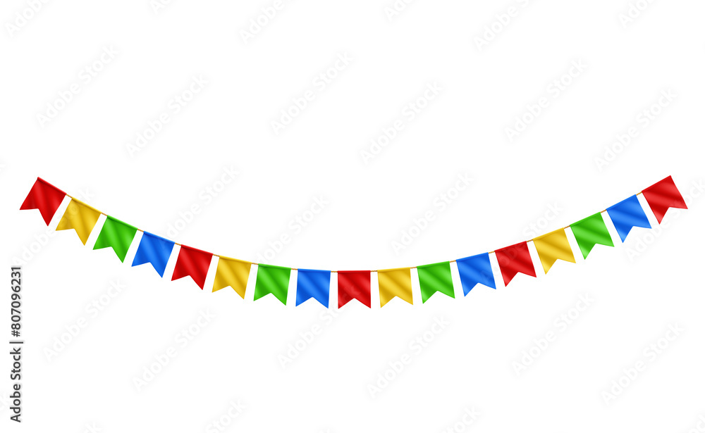 Bandeirinhas de sao joao coloridas elemento 3d para festa junina Stock ...