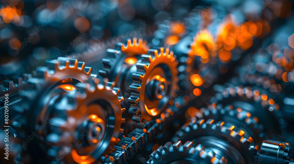 Photo realistic AI Business Process Automation concept: Companies ... Photo realistic AI Business Process Automation concept: Companies ...