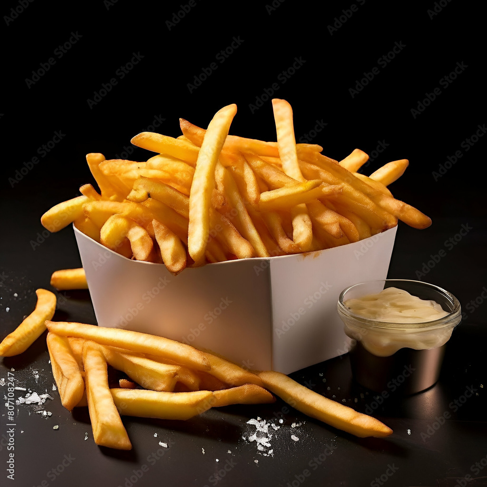 barquette de frites dores prtes manger isol,panier de frites,chip,fast ...