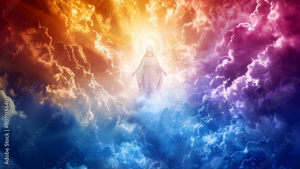 Depiction of Jesus return in religious imagery and Adventist beliefs ...