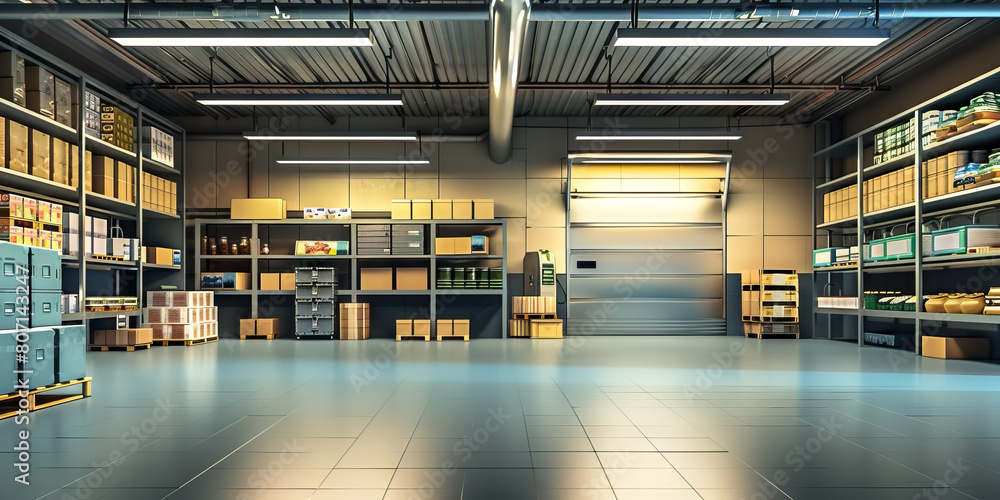 Food Packaging Area Floor: Featuring a designated area for packaging ...