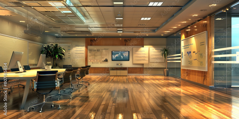 Marketing Campaign Planning Area Floor: Showing a designated area for ...