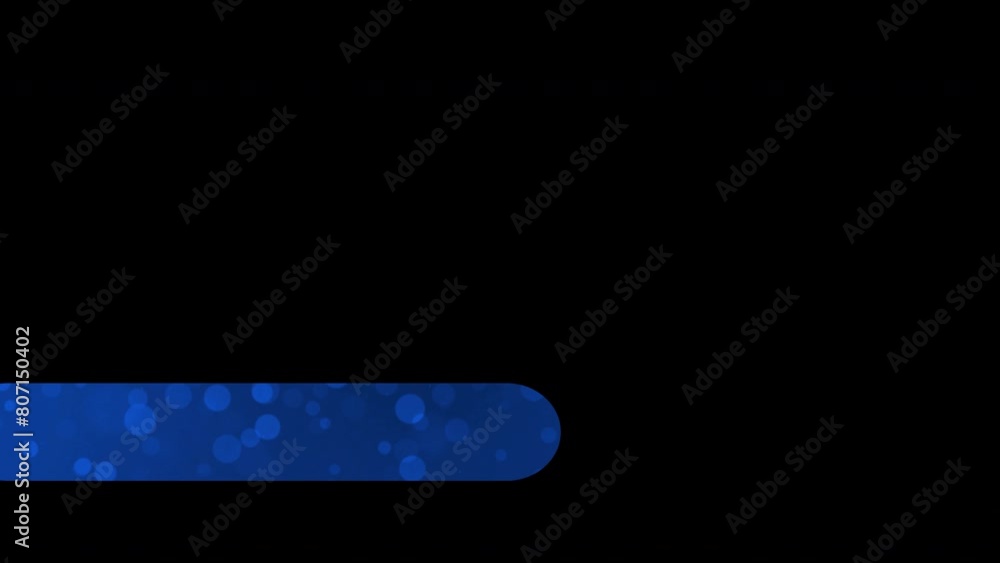 animated lower third with blue bokeh, lower third with transparent ...